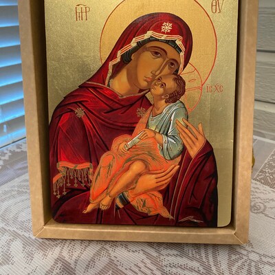 Icon of the Holy Family a Religious Gift Handmade Religious - Etsy