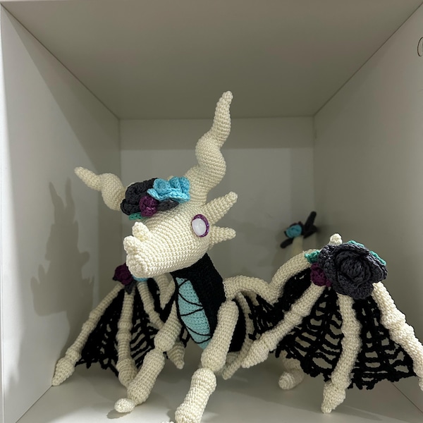 Selene the Skeletal Dragon Amigurumi Crochet Pattern US Terms PDF - Etsy