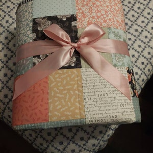 Sage Green Patchwork Baby Quilt Handmade New Baby Gift - Etsy