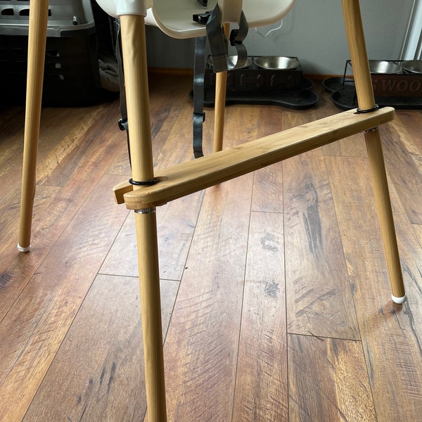 Bamboo Adjustable Footrest for IKEA High Chair, Foot Rest for Antilop ...