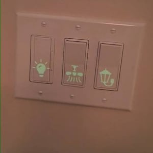 Light Switch Labels 40 Pack Colored Decals Stickers Tags Vinyl Home ...