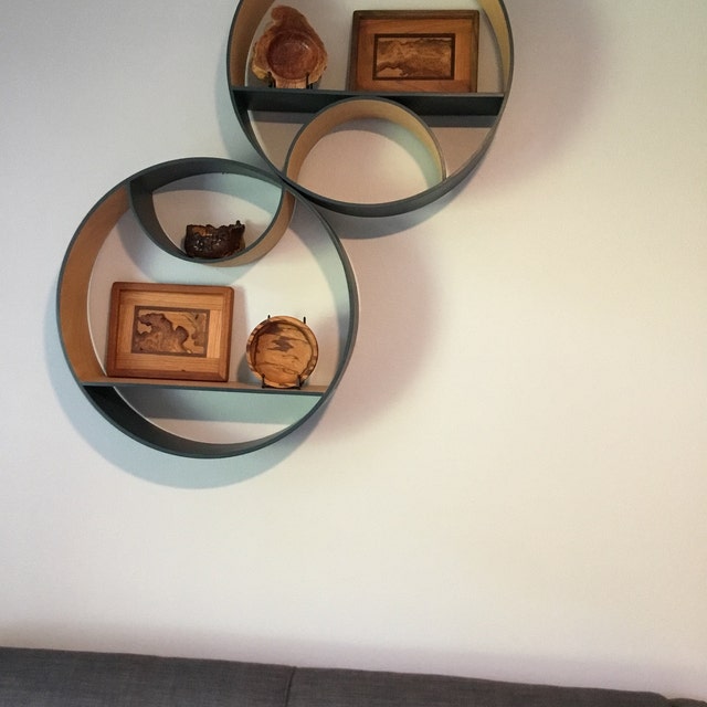 Custom Circular Shelving and Design by HKNDesign on Etsy
