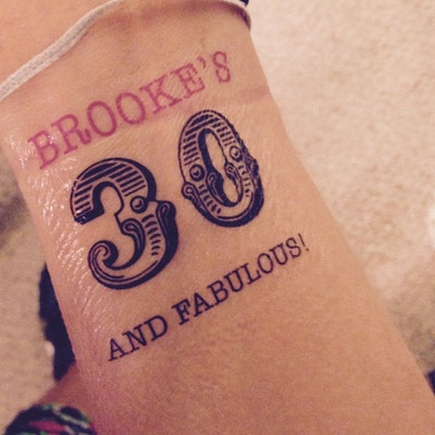 30 & Fabulous Temporary Tattoos, Fabulous Thirty, Dirty Thirty, 30th ...