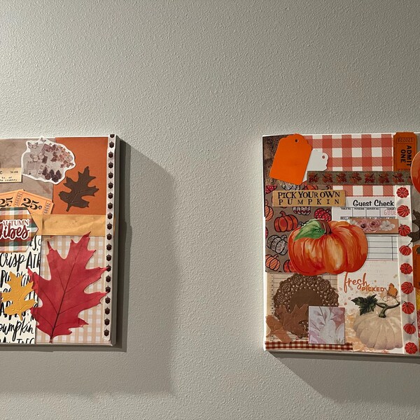 Autumn Junk Journal Kit, October Journal, October Road, Fall Paper Pack ...