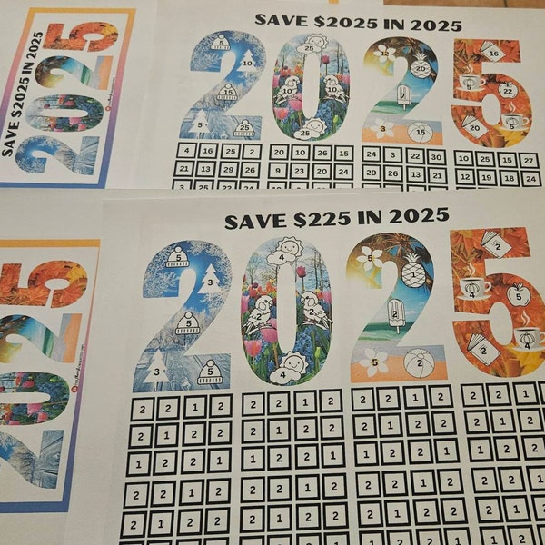 Save 2025 in 2025 AND Save 225 in 2025 Savings Challenges | Two ...
