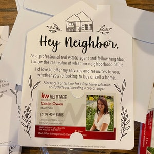 SET of Hey Neighbor Real Estate Mailer Real Estate Agent Marketing ...
