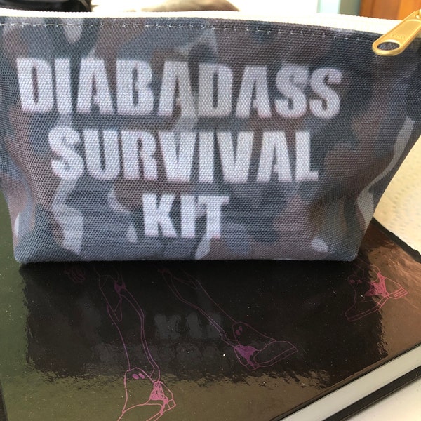 Diabadass Survival Kit Bag, Diabetes Bag, Fun Diabetic Supply Case ...