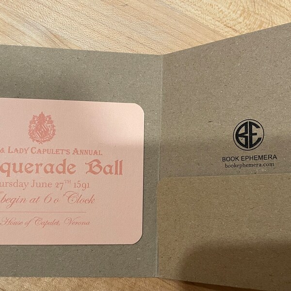 William Shakespeare's Romeo & Juliet Bookmark - Foiled Invitation to ...