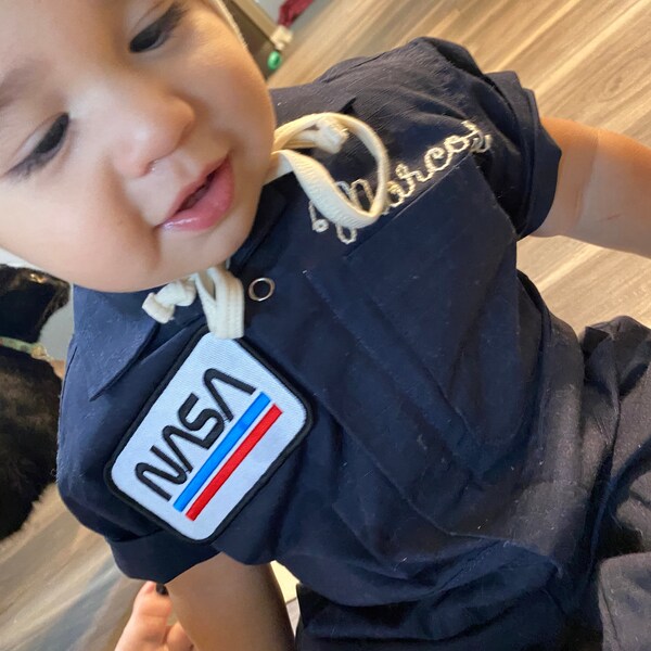 NASA Patch | NASA Worm Logo Iron on Patches | Embroidered Sew on STEM ...