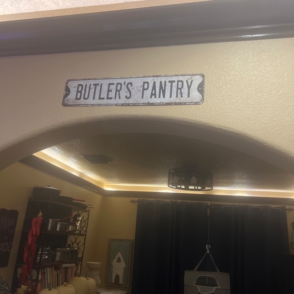 Butlers Pantry - Butlers Pantry Sign - Custom Pantry Decor - Vintage ...