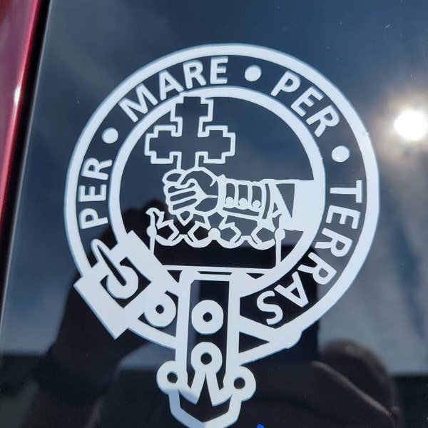 Clan Decals - Maceachern, Carmichael, Mackintosh, Macnaughton, Chisholm ...