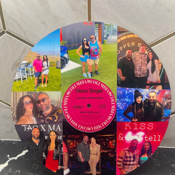 One Direction Vinyl Record Photo Collage - Vintage Record - Vinyl ...