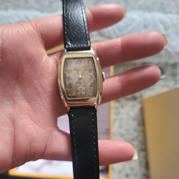 Vintage HAFIS Gents Watch, SWISS Made 21 Jewel, Unusual Faceted Case ...