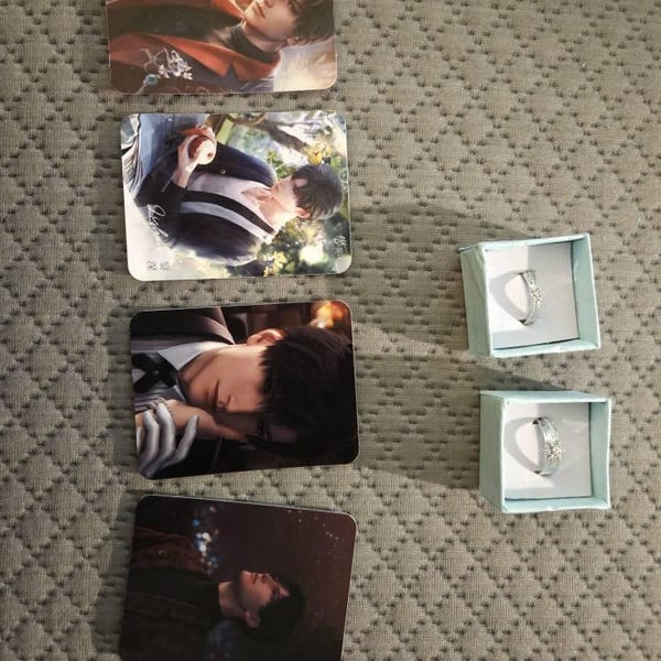 Love and Deepspace 100 Affinity Rings, Caleb, Sylus, Zayne, Rafayel ...