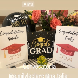 Personalized Graduation Card 2024, Custom Graduation Card, Customizable ...