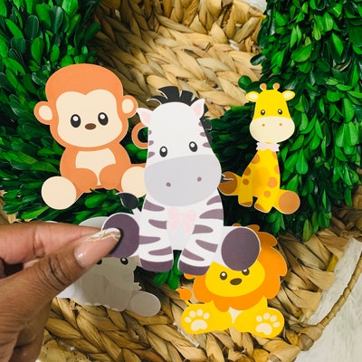 Jungle Animals SVG Set. Safari Animals SVG. Cricut Cut Files, Layered ...