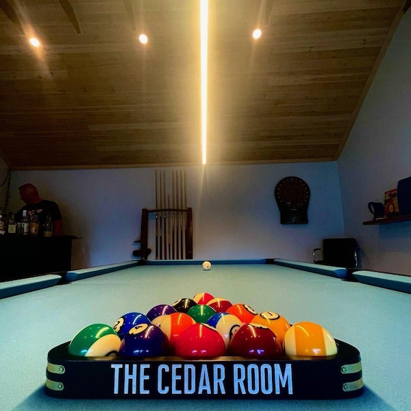 Personalized Billiards Triangle | Pool Triangle | Gift for Him | Her ...