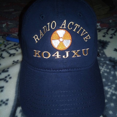 Custom Embroidered Hats / Caps, ham RADIO Hat With Radio Active and ...