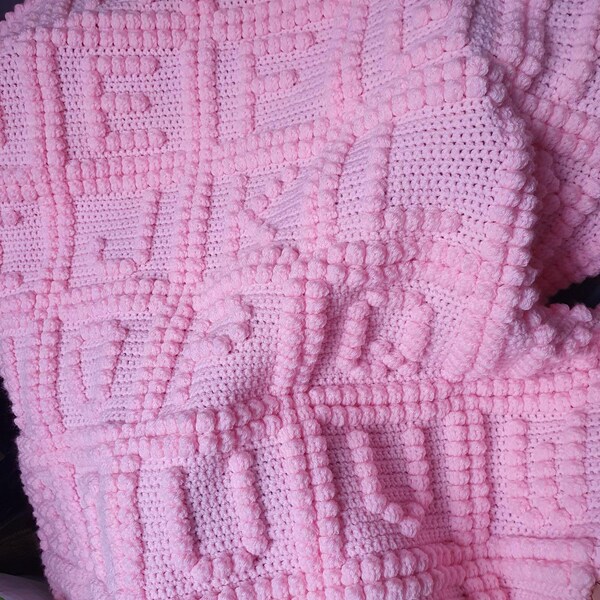 Football in Field Afghan C2C Crochet Pattern, Written Row Counts, C2C ...