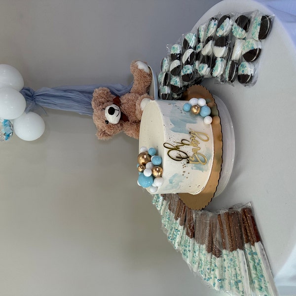 Oh Baby- Acrylic Cake Name Tags, Cake Charms, for Baby Shower, Gender ...