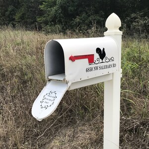 Mailbox Decal, Mailbox Decals, Rooster Decals, Mailbox Decal Farm, Farm ...