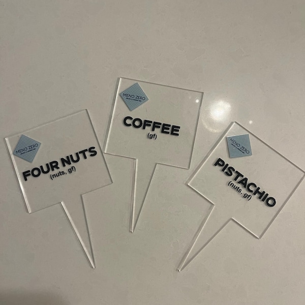 12 Pcs Gelato Flavor Markers, Ice Cream Labels, Flavor Tags, Gelato ...