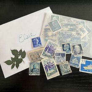 50 Vintage USED Stamps Stamps From Around the World Canceled Stamps ...