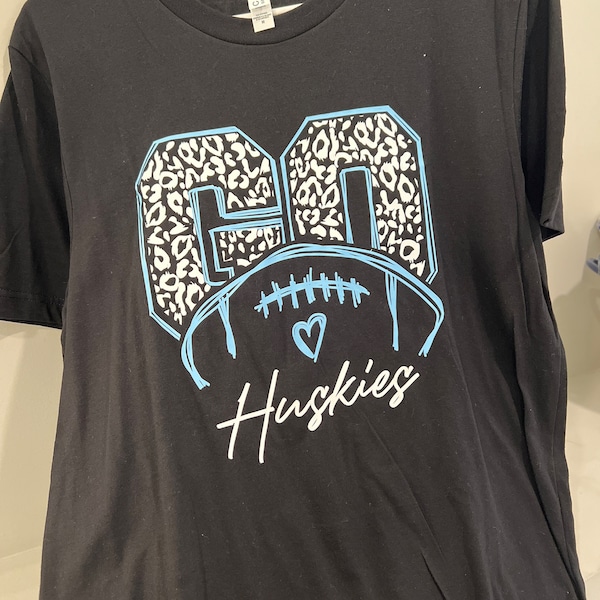 Leopard Print Football Shirt, Custom Team Spirit Tee - Etsy