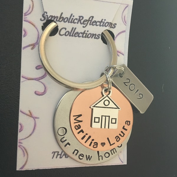 Personalized New Home Key Chain, Our First Home Keychain, Our 1st Home ...