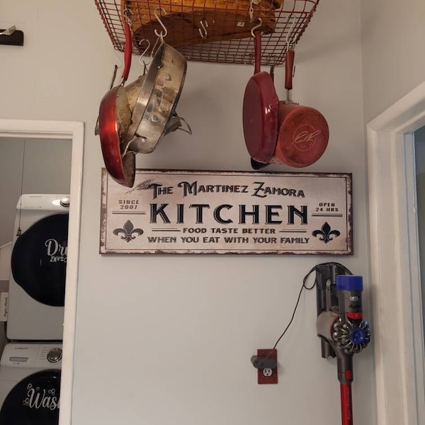 Moms Kitchen Wall Decor | Family Kitchen Sign | Farmhouse Kichen Wall ...