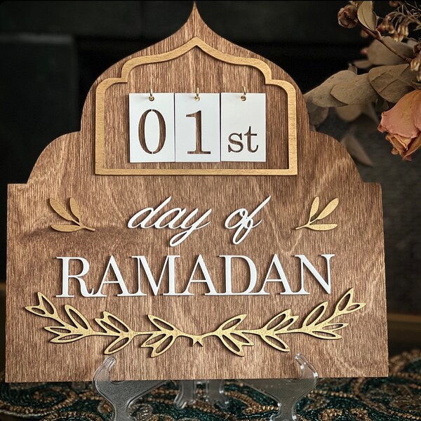 Ramadan Wood Calendar - Etsy
