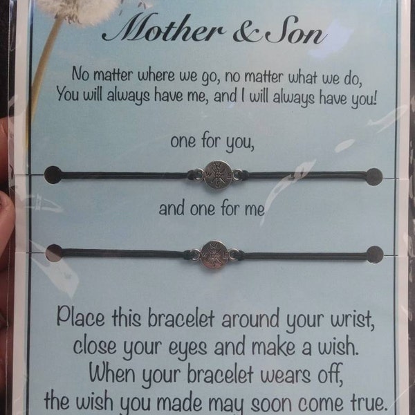 First Day of School Mommy and Me Daddy and Me Matching Heart Bracelets ...