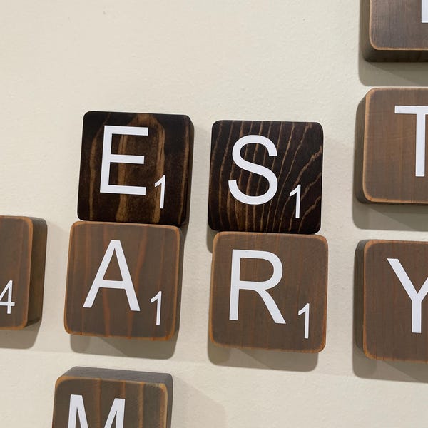 Regular Large Scrabble Tiles - 3.5" Scrabble Letters - Scrabble Tiles ...