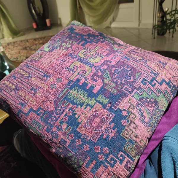 Any Size Red Turkish Kilim Throw Pillow Cover, Dark Red Bohemian Kilim ...