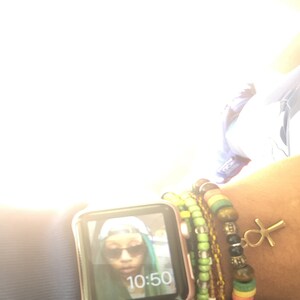 Rasta Ankh Cross Braceletwood Beadsegyptian Ankh Crosskey - Etsy