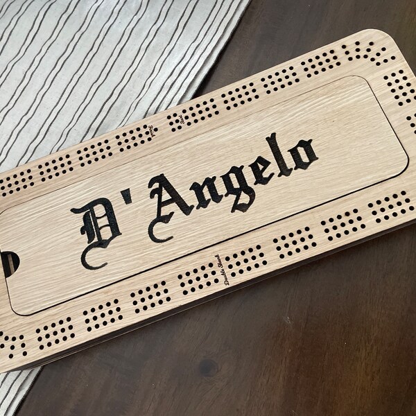 Round Cribbage Board With Storage Compartment - Etsy