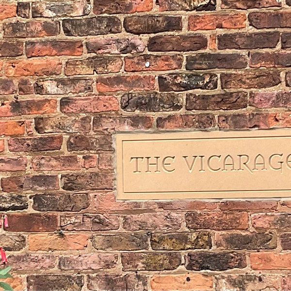 Deeply Engraved Stone House Sign 340 X 160 X 50mm - Etsy UK