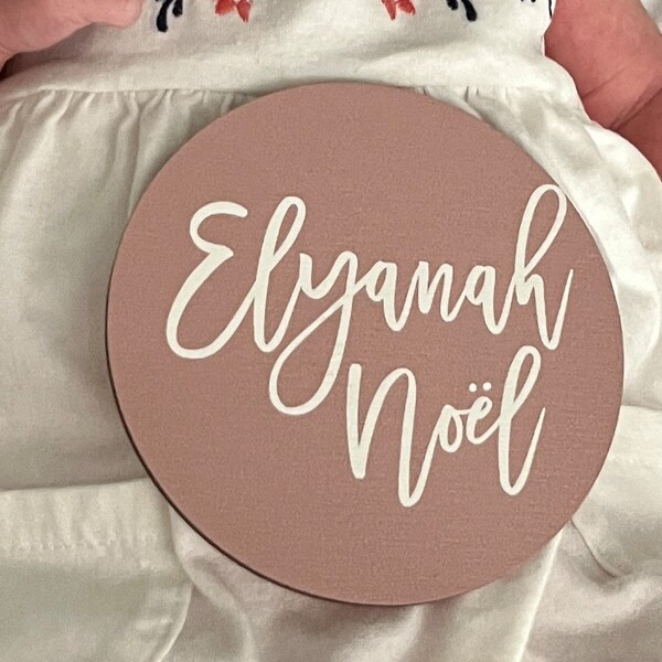 Pink Ombre Milestone Markers, First Year Photo Props, Baby Shower Gift ...