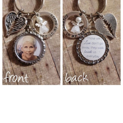 Remembrance Keychain Memorial Gift Memorial Keyring Photo Memorial Gift ...