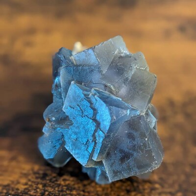 207 Gram Unique Gray Phantom FLUORITE With CALCITE Crystal Specimen ...