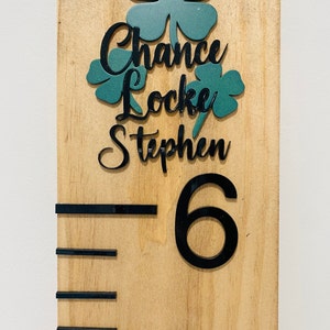 Personalized Family & Kids Growth Chart Large Ruler 3d Nursery Decor ...