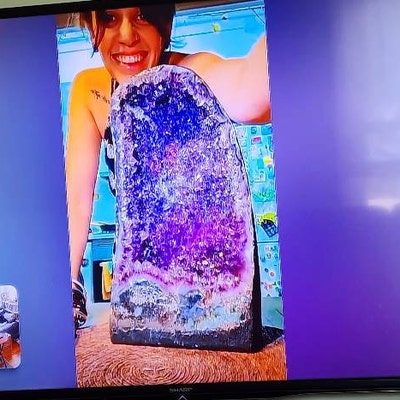 Natural Amethyst Geode Crystal Quartz Cluster Home Decoration Dream ...