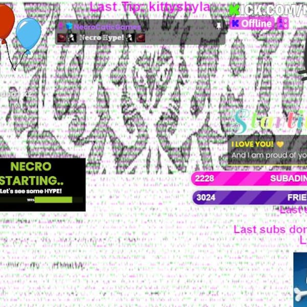 Ghost Cat Pngtuber Vtuber Model, Ready to Use Streamer Avatar, for OBS ...