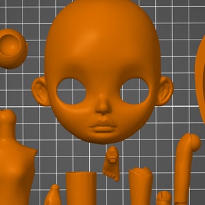 3d Model BJD STL Ball Jointed Doll Janne - Etsy