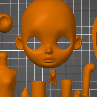 3d Model BJD STL Ball Jointed Doll Janne - Etsy