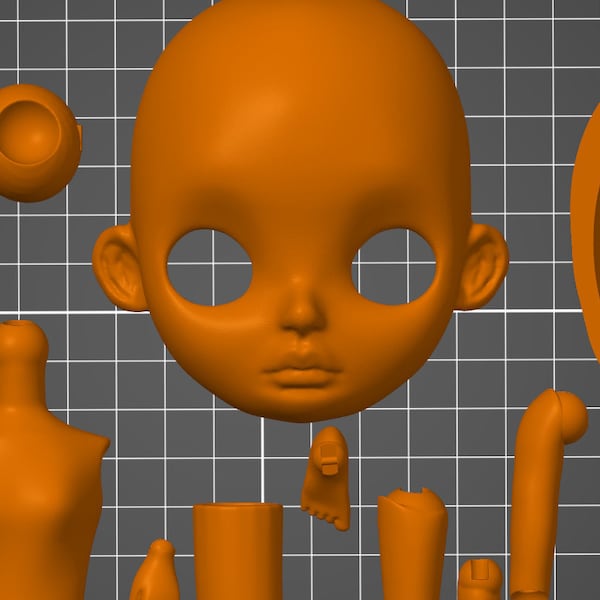 BJD Head Ball Jointed Doll Male 3d Stl for Print - Etsy