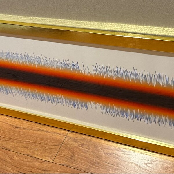 Sound Wave Art - Custom Song Soundwave Print - Framed or Unframed ...