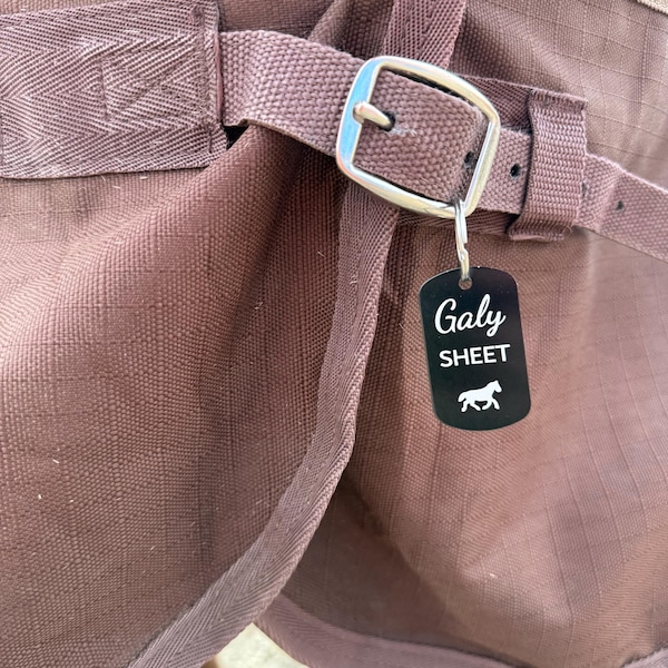 Personalized Horse Blanket Tag, Horse Rug Tag, Tack Tag, Horse Name Tag ...