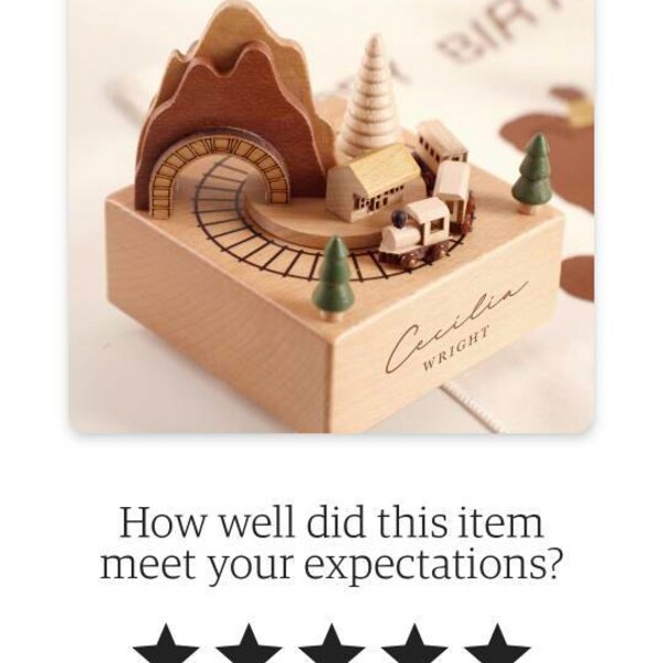 Ballet Girl Cake Birthday Music Box, Wooden Music Box, Custom Wooden ...