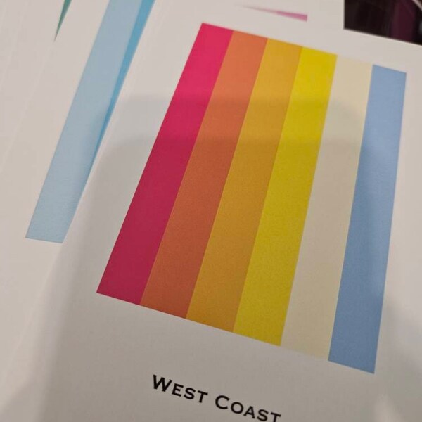 25 Postcard Set - Poetic Color Palettes - Inspiration for Artists Great ...